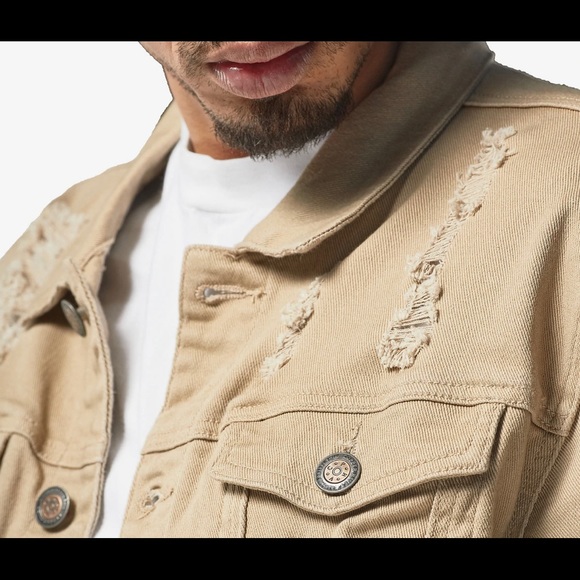 Copper Rivet | Jackets & Coats | Copperrivets Khaki Denim Jacket | Poshmark